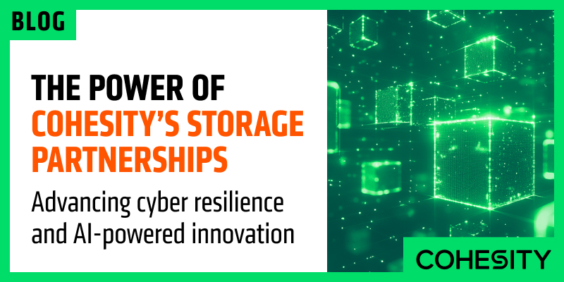 Storage partnerships and Vast Data | Cohesity